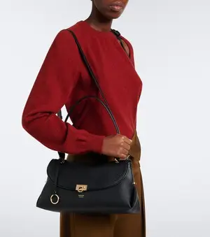 FERRAGAMO Sophia Medium Leather Shoulder Bag