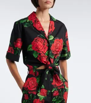 Dolce & Gabbana Floral Cotton Shirt