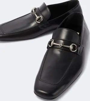 Gucci Ragazzo Horsebit Leather Loafers
