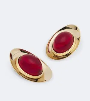 Givenchy Sculpted Gem Embellished Stud Earrings