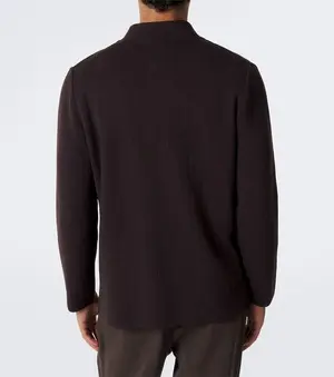 LARDINI Knitted Wool And Cashmere Blazer
