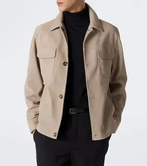 LARDINI Suede Blouson Jacket