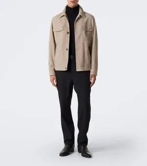 LARDINI Suede Blouson Jacket