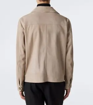 LARDINI Suede Blouson Jacket