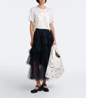 Simone Rocha Laser-cut Leather Shopper