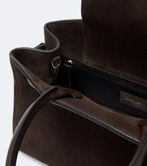 DEMELLIER Hudson Midi Suede Tote Bag
