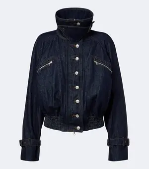 Dries Van Noten Denim Blouson Jacket - Blue