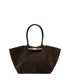 DEMELLIER Medium Suede Tote Bag - Brown