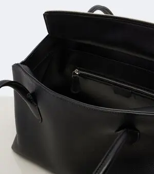 THE ROW Terrasse Leather Shoulder Bag - Black