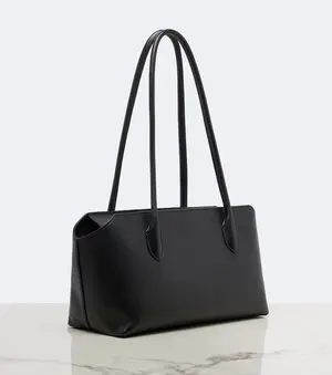 THE ROW Terrasse Leather Shoulder Bag - Black