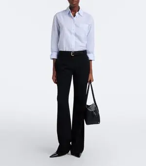 THE ROW Terrasse Leather Shoulder Bag - Black
