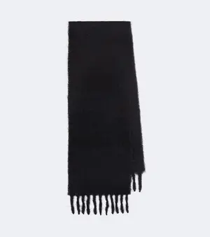 THE ROW Creana Mohair And Wool Scarf - Black