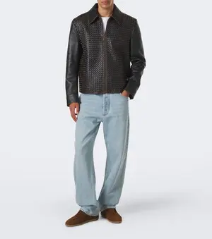 Bottega Veneta Intrecciato Suede Desert Boots