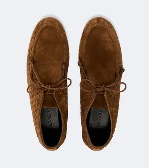 Bottega Veneta Intrecciato Suede Desert Boots