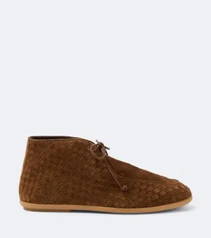 Bottega Veneta Intrecciato Suede Desert Boots