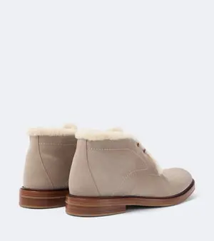 Manolo Blahnik Keswick Shearling-lined Leather Desert Boots