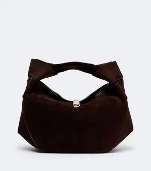 Gabriela Hearst Antonia Mini Suede Top Handle Bag - Brown