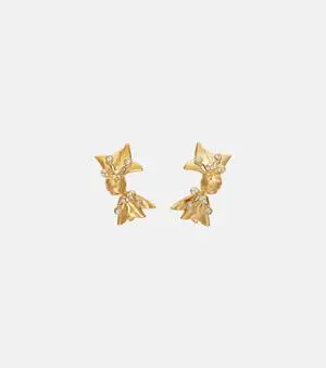 Oscar De La Renta Embellished Clip-on Earrings - Gold