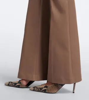 JOSEPH Tafira Leather Flared Pants