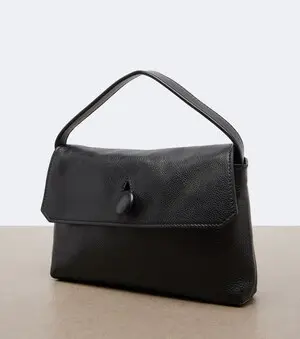 THE ROW Sally Small Leather Top-handle Bag - Black