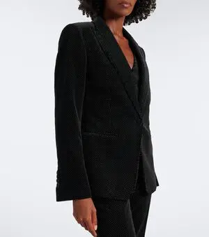 TOM FORD Polka-dot Cotton Velvet Blazer