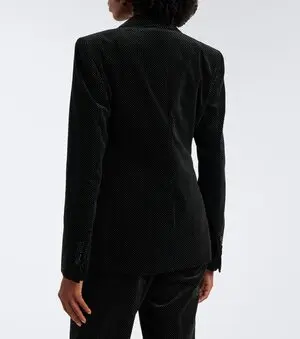TOM FORD Polka-dot Cotton Velvet Blazer