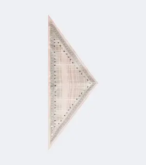 Acne Studios Printed Silk Satin Scarf - Multicoloured