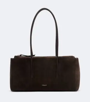 DEMELLIER Stockholm Suede Shoulder Bag - Brown