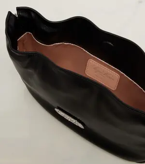 ROGER VIVIER Pilgrim Micro Leather Shoulder Bag
