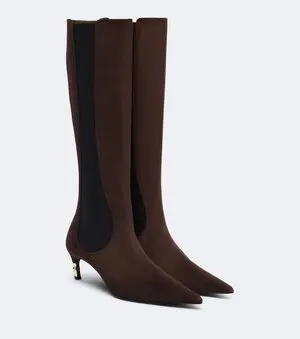 Gucci Eva Suede Knee-high Boots - Brown