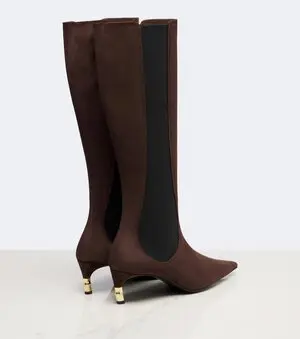 Gucci Eva Suede Knee-high Boots