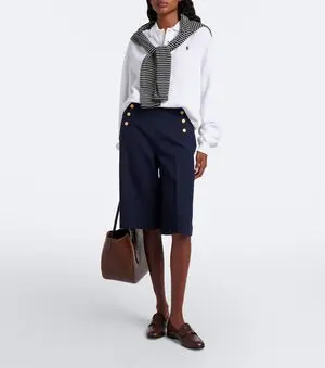 Polo Ralph Lauren Cotton And Wool Bermuda Shorts