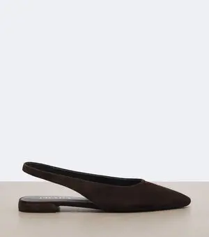 Prada Suede Slingback Flats