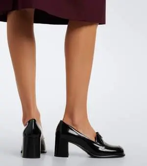 Prada Patent Leather Loafer Pumps
