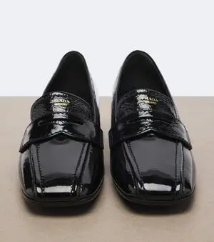 Prada Patent Leather Loafer Pumps
