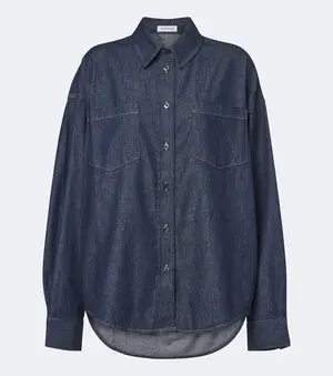 THE FRANKIE SHOP Deira Denim Shirt - Blue