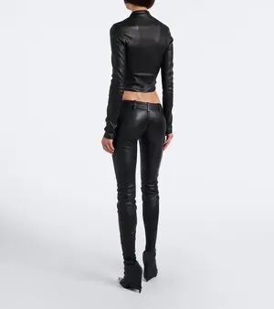 Gucci Leather Slim Pants