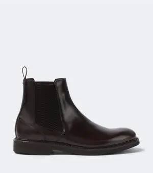 Canali Leather Chelsea Boots