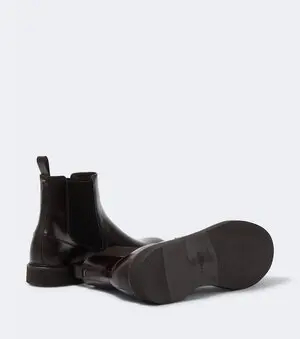Canali Leather Chelsea Boots