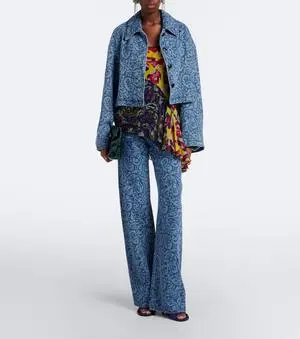 Dries Van Noten Floral Denim Jacket