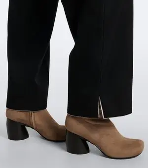 Loewe Oval Suede Ankle Boots