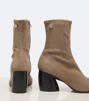 Loewe Oval Suede Ankle Boots