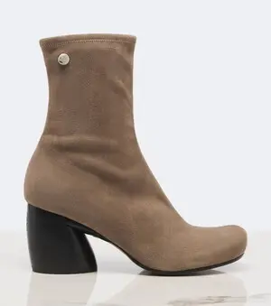 Loewe Oval Suede Ankle Boots