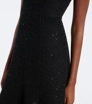 Roland Mouret Embellished Bouclé Cocktail Dress