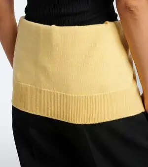 Loewe Paneled Wool Wide-leg Pants