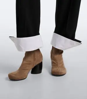 Loewe Paneled Wool Wide-leg Pants