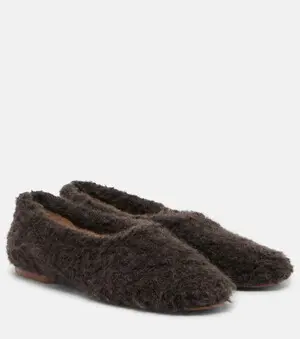 Gabriela Hearst Emperor Shearling Ballet Flats - Brown