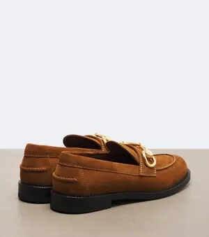 Gucci Horsebit Suede Loafers
