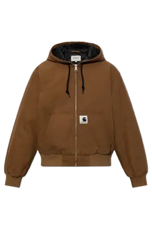 Carhartt Work In Progress Jacket With Logo - Brown