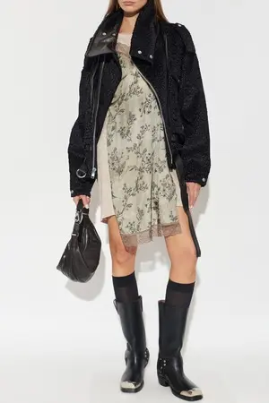 R13 Jacket With Vintage Effect